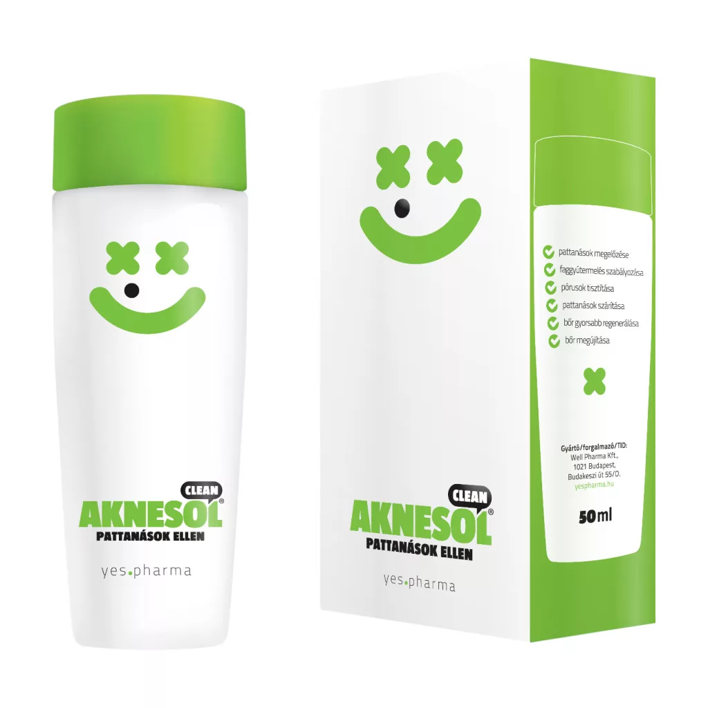 Yespharma Aknesol Clean gyulladáscsökkentő oldat 50 ml - Onl