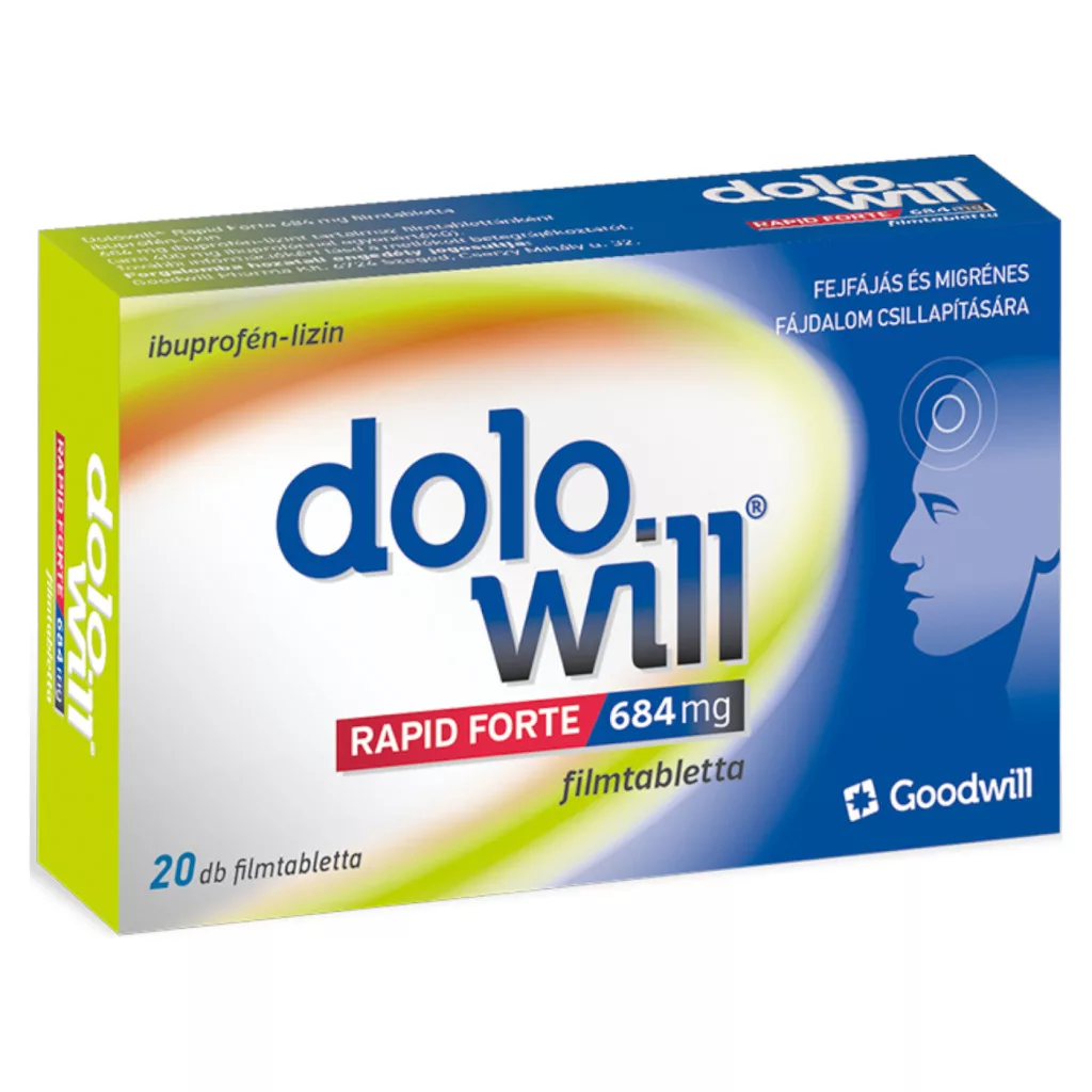 Dolowill Rapid Forte 684 mg filmtabletta 20 db - Online vásá