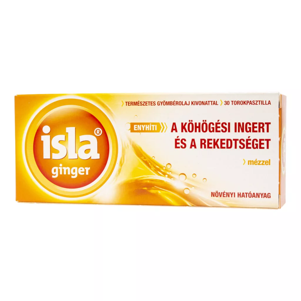 Isla Ginger szopogató tabletta 30 db - Online vásárlás