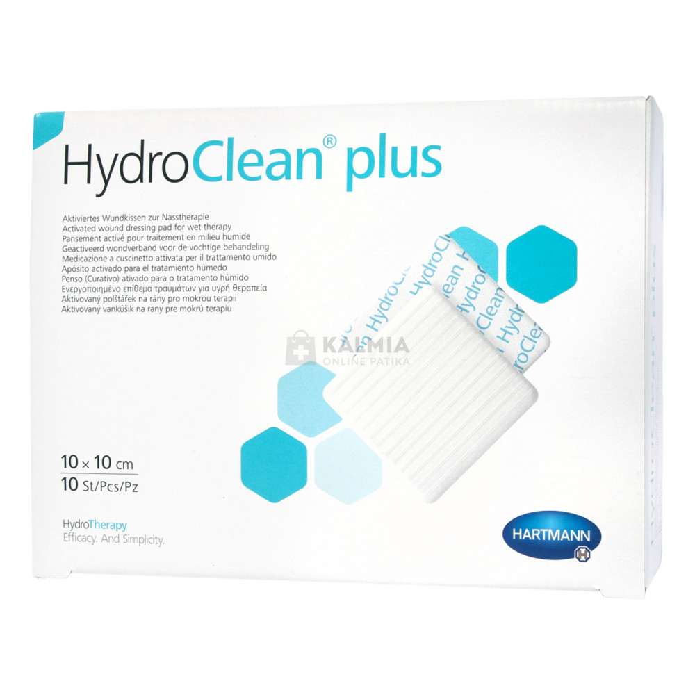 HydroClean Plus 10 x 10 cm steril sebpárna 10 db - Online pa