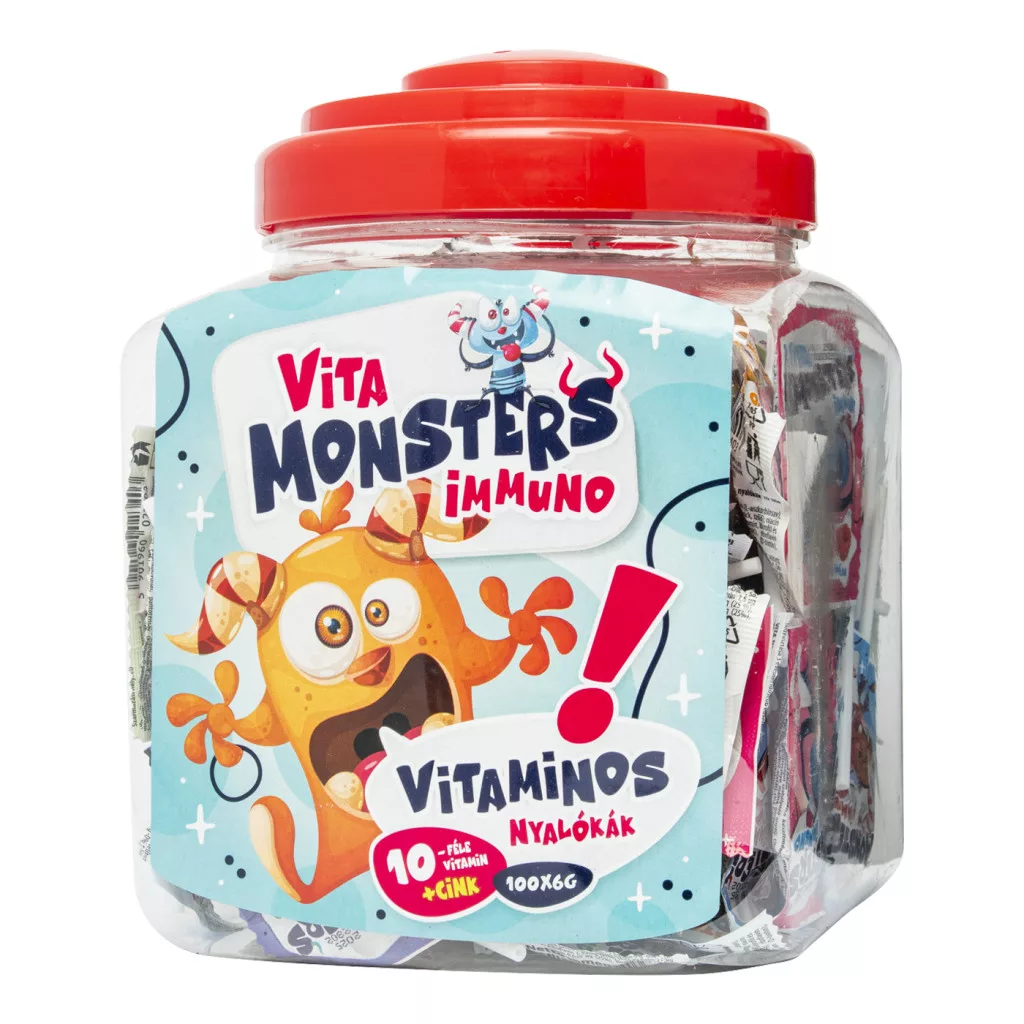 Vitamonsters Immuno nyalóka 100 db - Online vásárlás